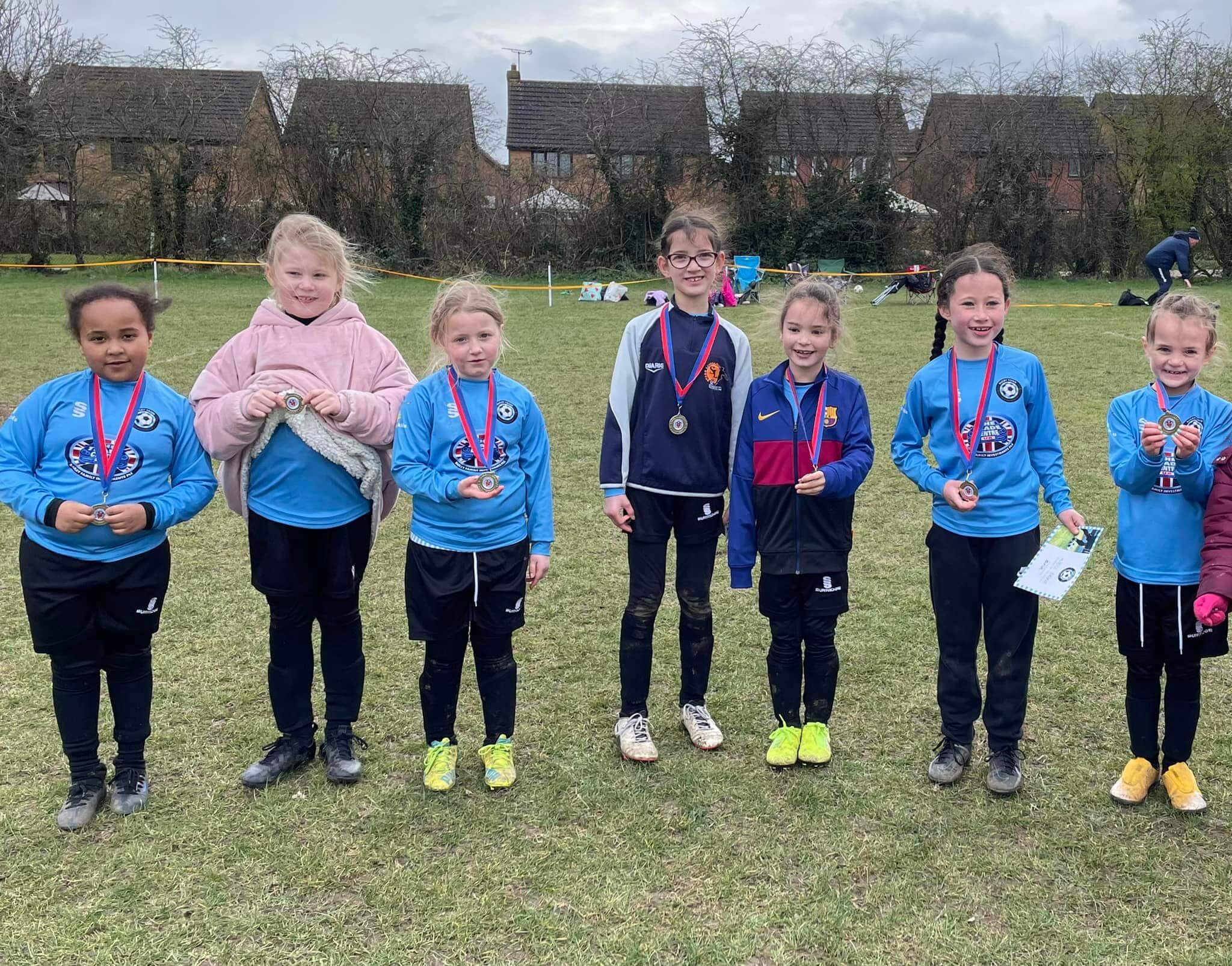 Rugby Town Girls U7’s League Cup.